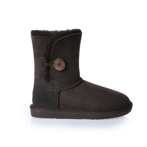 【DK UGGDK UGG 女士雪地靴】【澳洲直邮】【2020秋冬】DK UGG/DK UGG 女士雪地靴 004防泼水单木扣羊毛保暖皮毛一体中筒雪地靴【正品 价格 图片】 - 寺库网