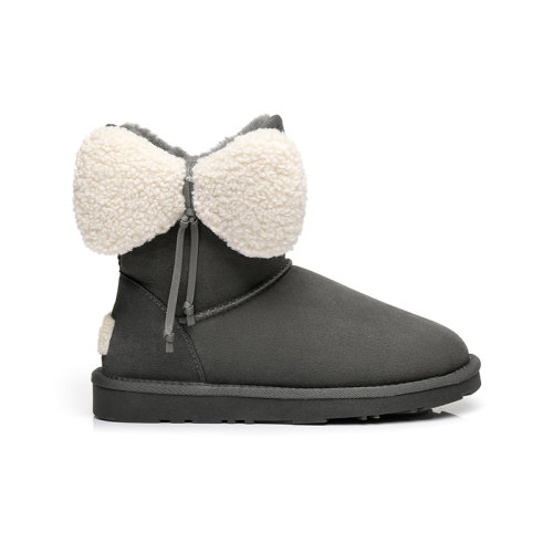 【EVER UGGEVER UGG 女士雪地靴】【澳洲直邮】EVER UGG/EVER UGG 女士雪地靴 371001 VELA 秋冬新款 蝴蝶结羊皮毛一体雪地靴【正品 价格 图片】 - 寺库网