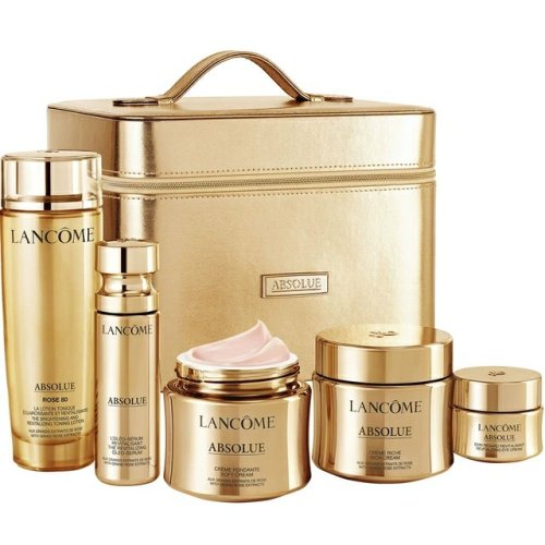 Lancome兰蔻 面部护理套装包税Lancome 兰蔻 菁纯臻颜五件套 清爽日霜60ml 滋润晚霜60ml 眼霜20ml 精华