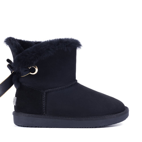 【DK UGGDK UGG 女士雪地靴】【【澳洲直邮】【2020秋冬】DK UGG/DK UGGDK UGG/DK UGG 女士雪地靴 秋冬新款凯西贝利蝴蝶结皮毛一体羊毛抗污百搭雪地靴 ...