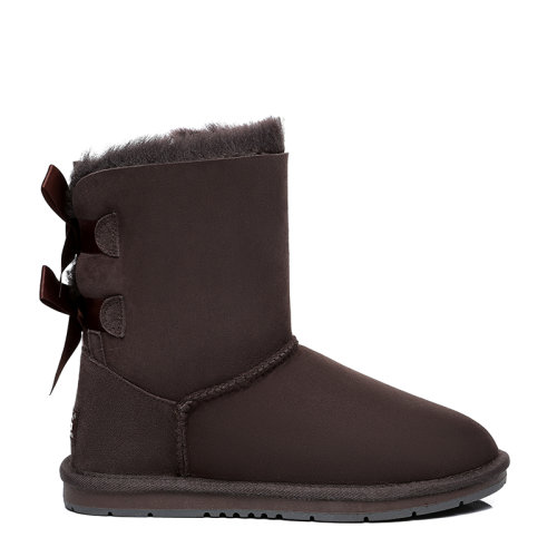 【EVER UGGEVER UGG 女士雪地靴】【澳洲直邮】EVER UGG/EVER UGG 平跟鞋 ASUGG 秋冬皮毛一体羊毛保暖中筒蝴蝶结雪地靴AS3012【正品 价格 图片】 - 寺库网