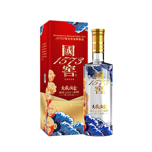 【国窖1573国窖1573 白酒】【官方旗舰店】国窖1573 1573艺术新春酒（大浪淘金方力钧版）500ml【正品 价格 图片】 - 寺库网