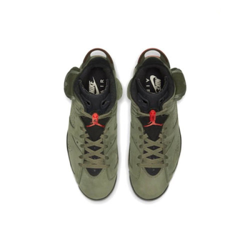【NIKE耐克 男士板鞋/休闲鞋】Nike/耐克 Travis Scott X Air Jordan 6 Medium Olive AJ6 TS联名 橄榄绿 CN1084-200【正品 价格 ...