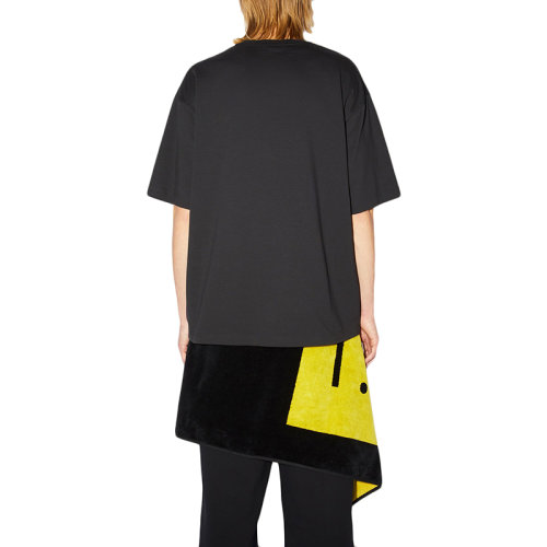 ACNE STUDIOSACNE STUDIOS 男士短袖T恤包税ACNE STUDIOS 男女同款黑色罗纹圆领棉质T恤FA UX