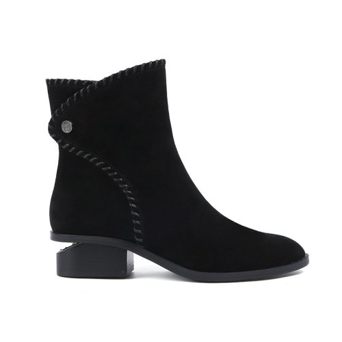 【DK UGGDK UGG 短靴】【清仓特价】【澳洲直邮】DK UGG/DK UGG 短靴 18秋冬新款防泼水不规则靴跟侧拉链短靴 333【正品 价格 图片】 - 寺库网