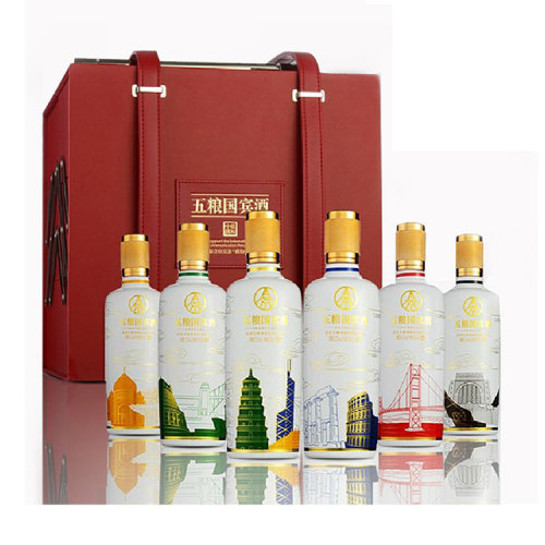 【wuliangye五粮液 白酒】五粮液股份公司 国宾感知中国彩妆版 52° 浓香型白酒 500ML*6瓶 【皮质礼盒】【正品 价格 图片】 - 寺库网