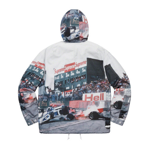 【SupremeSupreme 男士运动夹克/外套】Supreme 19SS Grand Prix Parka F1印花赛车服 赛车事故 夹克 ...