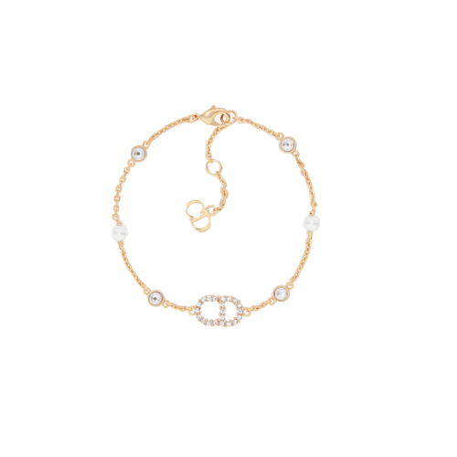 【DIOR迪奥 手链】【经典】DIOR/迪奥 Clair D Lune 金属圆珠镶钻字母LOGO手链 B0668CDLCY_D301 预订1周发货【正品 价格 图片】 - 寺库网