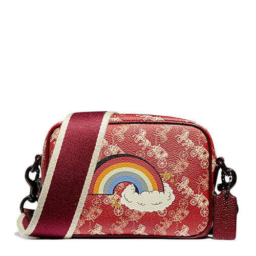 【COACH蔻驰 斜挎包】COACH/蔻驰 【20春夏新款】SS20专柜款 女士马车印花和彩虹图案相机包斜挎包单肩包女包 79369V5PES ...