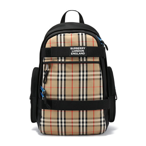 【BURBERRY博柏利 双肩包】BURBERRY(博柏利) #卡其色经典格纹帆布男士双肩包【正品 价格 图片】 - 寺库网