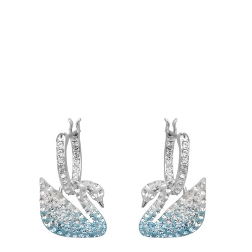 【Swarovski施华洛世奇 耳环】Swarovski 施华洛世奇 女士耳饰 蓝色水晶渐变天鹅 耳环5512577【正品 价格 图片】 - 寺库网
