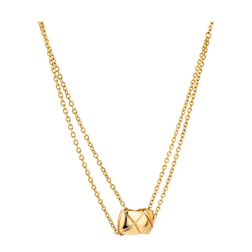 【CHANEL香奈儿 项链】【包税】预订款珠宝2-3周发货 CHANEL/香奈儿 经典coco crush系列 18k金黄金菱格纹图案项链 ...