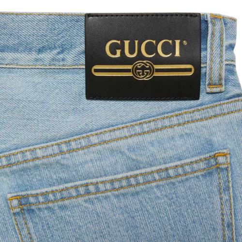 【GUCCI古驰 男士短裤】【包邮包税】 GUCCI古驰 21年春夏 男士 The North Face x Gucci联名系列环保牛仔短裤 ...