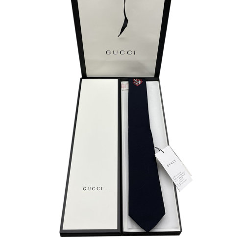 【GUCCI古驰 领带】GUCCI/古驰 男士领带 黑色羊毛加桑蚕丝领带 at【正品 价格 图片】 - 寺库网