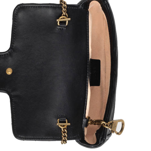 【GUCCI古驰 单肩包】GUCCI/古驰 GG Marmont系列绗缝皮革超迷你手袋 皮质 476433-DSVRT【正品 价格 图片】 - 寺库网