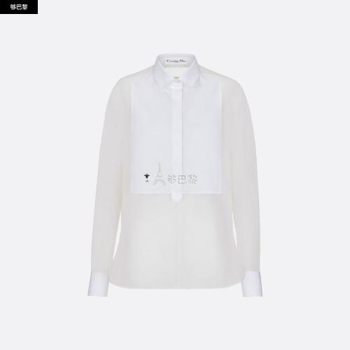 【DIOR迪奥 女士长袖衬衫】【包邮包税】 DIOR迪奥 22年秋冬 女士 长袖衬衫 轻薄衬衫 211B82A6133_X0200 预定商品1 ...