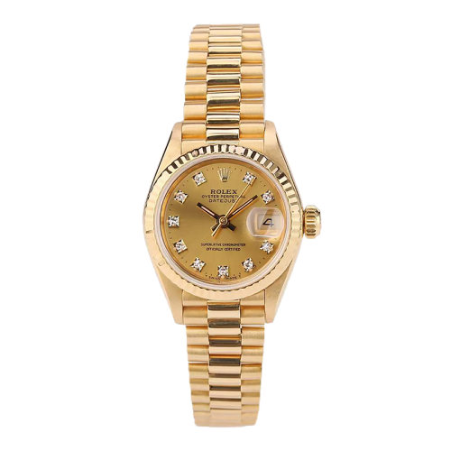 【ROLEX劳力士 日志型系列】ROLEX/劳力士全金日志金劳69178自动机械女表[二手A级别]， 26MM【正品 价格 图片】 - 寺库网