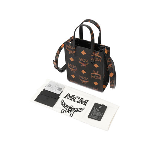 【MCMMCM 手提包】MCM/MCM 女士人造革Aren Maxi迷你托特包手提单肩斜挎包迷你款 MMTDATA01【正品 价格 图片】 - 寺库网