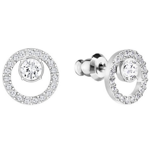 【Swarovski施华洛世奇 禁用耳饰】Swarovski/施华洛世奇 Creativity Circle Small 穿孔耳环 水晶女士 ...