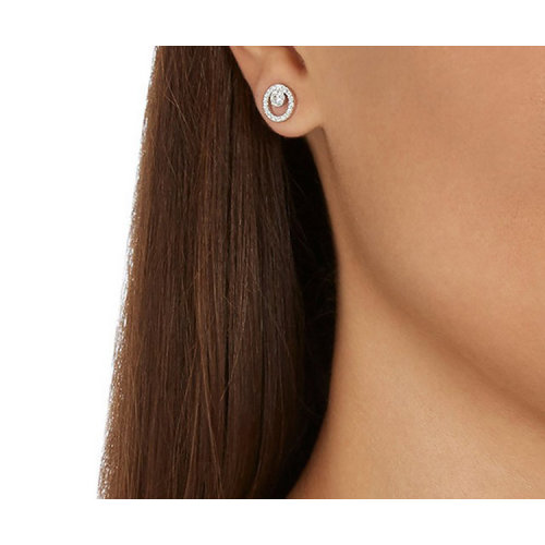 【Swarovski施华洛世奇 禁用耳饰】Swarovski/施华洛世奇 Creativity Circle Small 穿孔耳环 水晶女士 ...