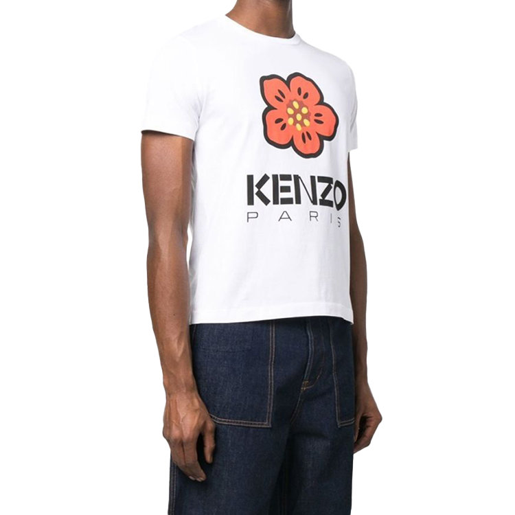 【KENZO高田贤三 女士短袖T恤】KENZO/高田贤三 23年春夏 百搭 女性 女士短袖T恤 FD52TS0394SO 01【正品 价格 ...